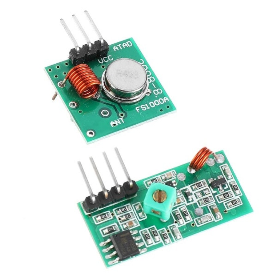 MODULO RF 433MHZ WIRELESS TRANSMISSOR RECEPTOR - 4hobby Indústria e ...