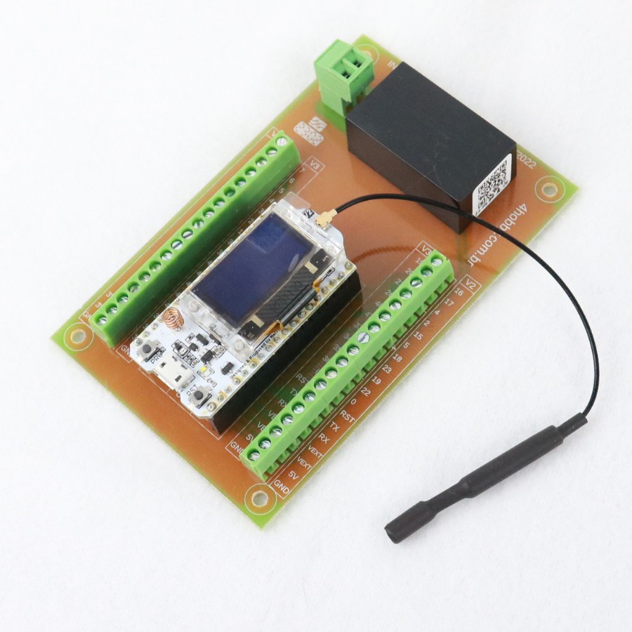 Modulo Interface Para Heltec Esp32 Lora Com Borne 4hobby Indústria E Comércio