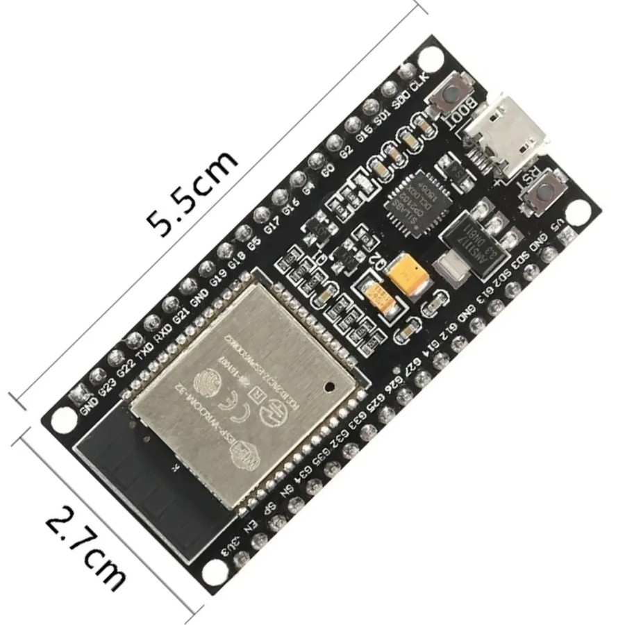 MODULO PLACA ESP32 38 PINOS WIFI BLUETOOTH IOT - 4hobby Indústria e Comércio