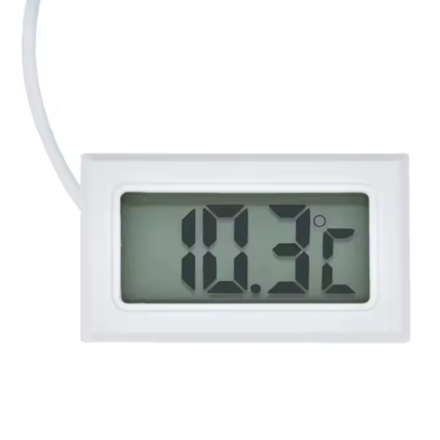 TERMÔMETRO DIGITAL DE TEMPERATURA BRANCO COM DISPLAY - 4hobby Indústria ...