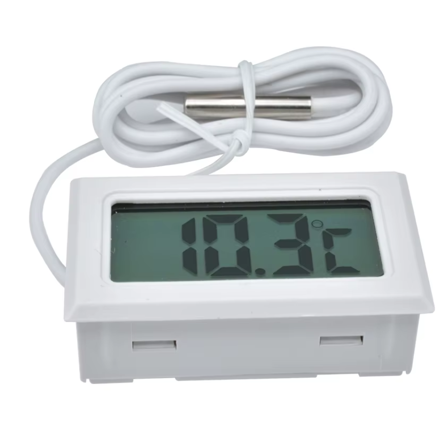 TERMÔMETRO DIGITAL DE TEMPERATURA BRANCO COM DISPLAY - 4hobby Indústria ...
