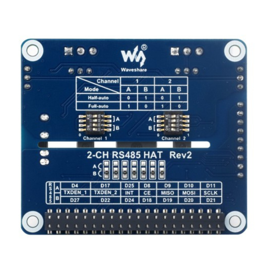 MODULO RS485 2 CANAIS ISOLADOS HAT PARA RASPBERRY PI - 4hobby Indústria ...