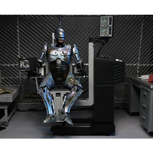 NECA RoboCop Ultimate Battle Damaged RoboCop with Chair - O Colecionador