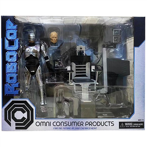 NECA RoboCop Ultimate Battle Damaged RoboCop with Chair - O Colecionador
