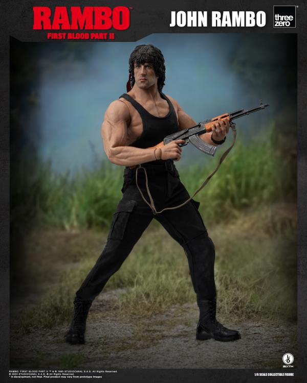 Threezero Rambo: First Blood Part II SiXTH John Rambo 1/6 Scale Figure ...