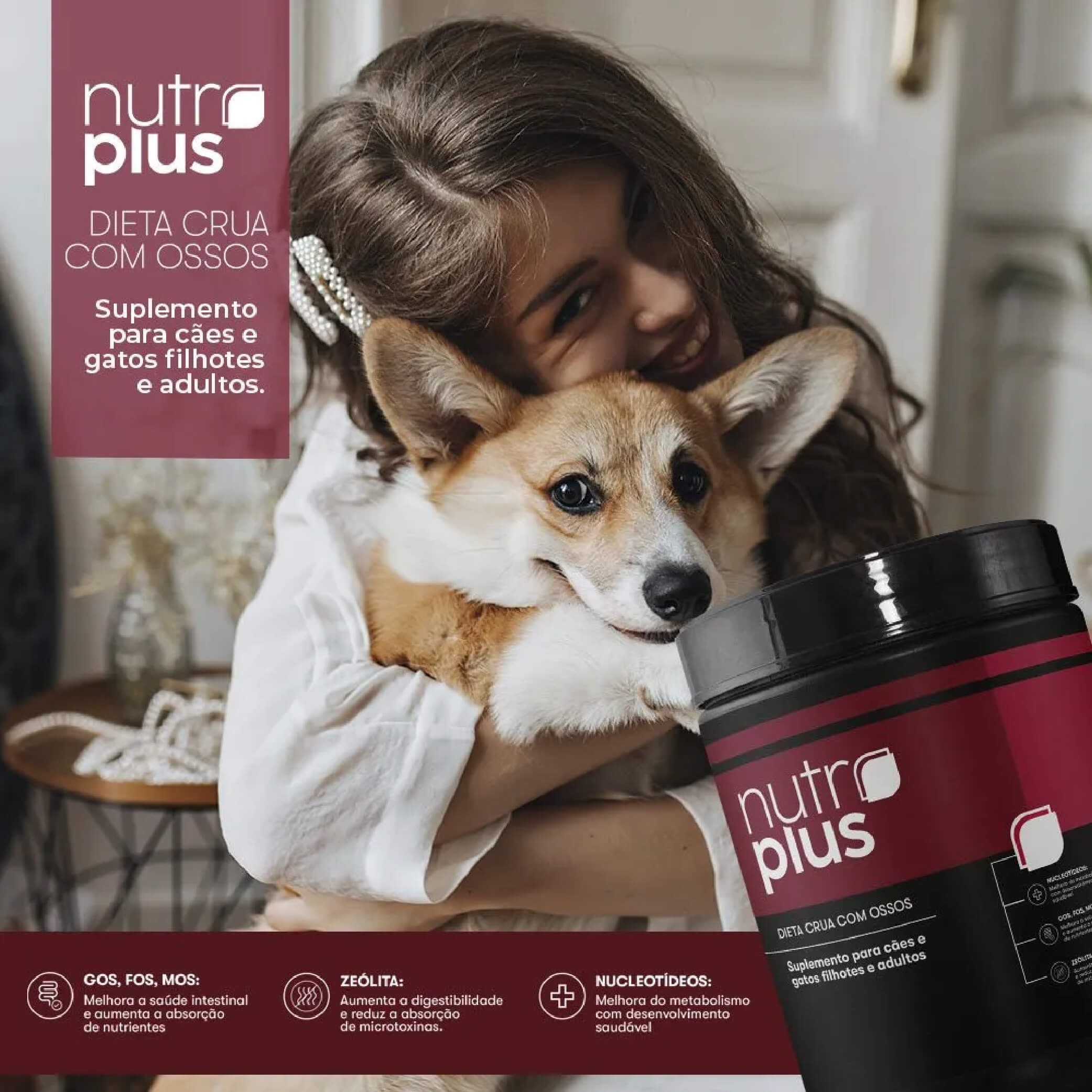 Nutroplus Dietas Cruas com Ossos 500g | Vitaminas e Minerais | Zenpet ...