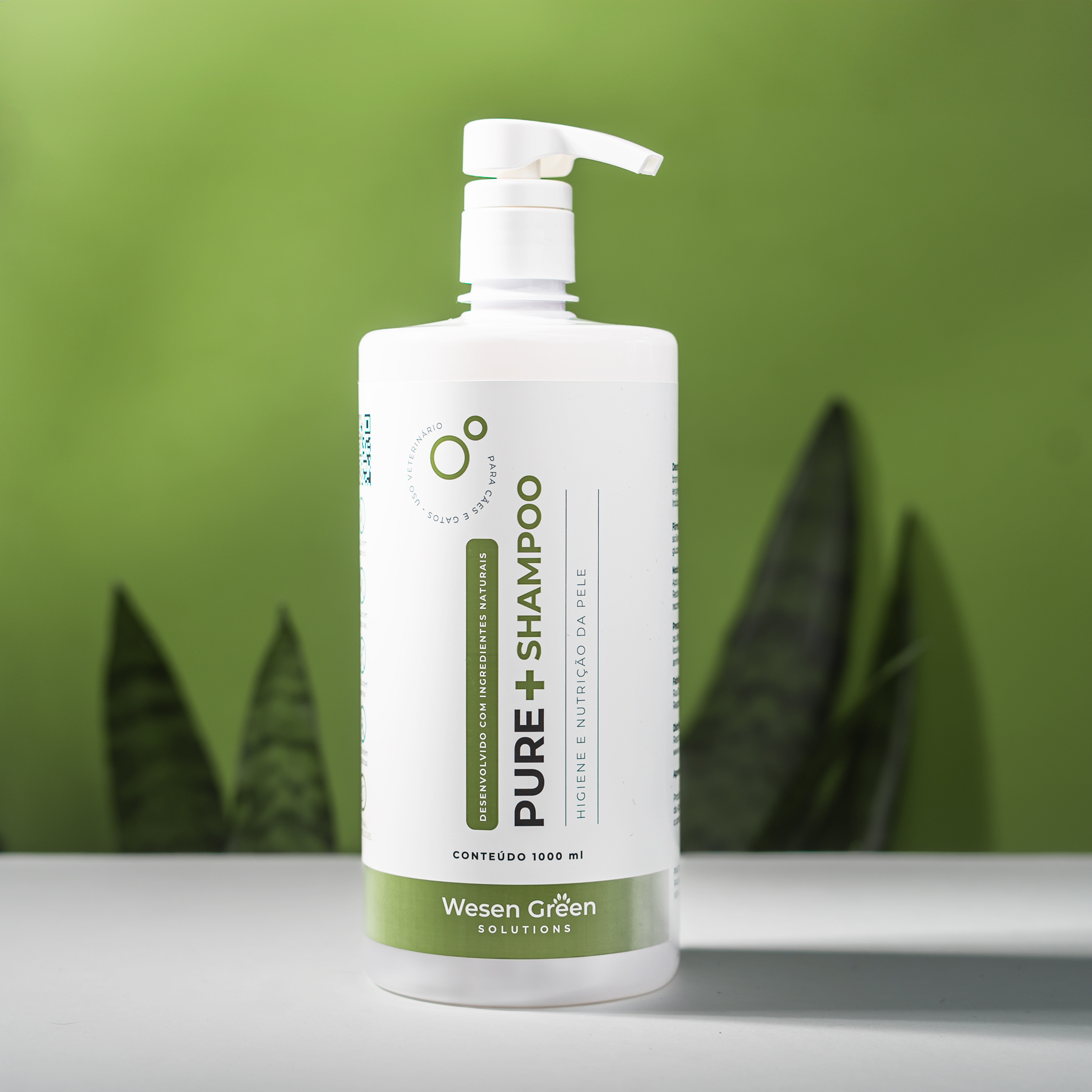 Pure Shampoo para Cachorro Gato Natural | Wesen Green 500ml - Petshop ...