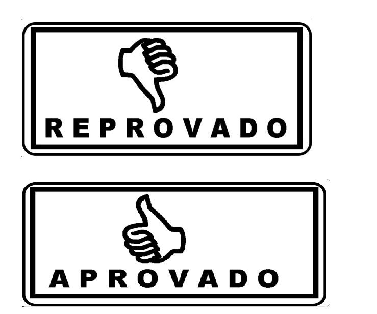 Etiqueta Adesiva Controle De Qualidade Aprovado, Reprovado, Testado - R ...