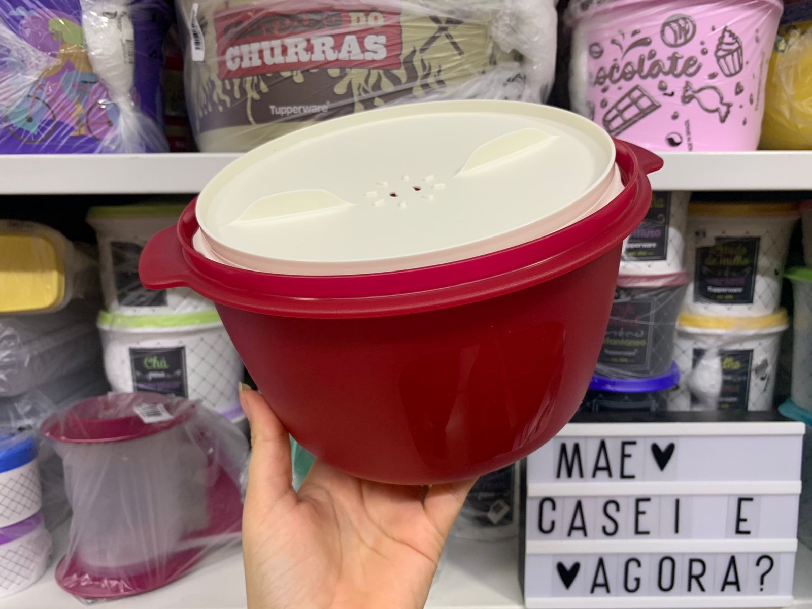 Tupperware Micro Arroz 3 Litros Marsala - Mãe, Casei e Agora?-Tupperware!