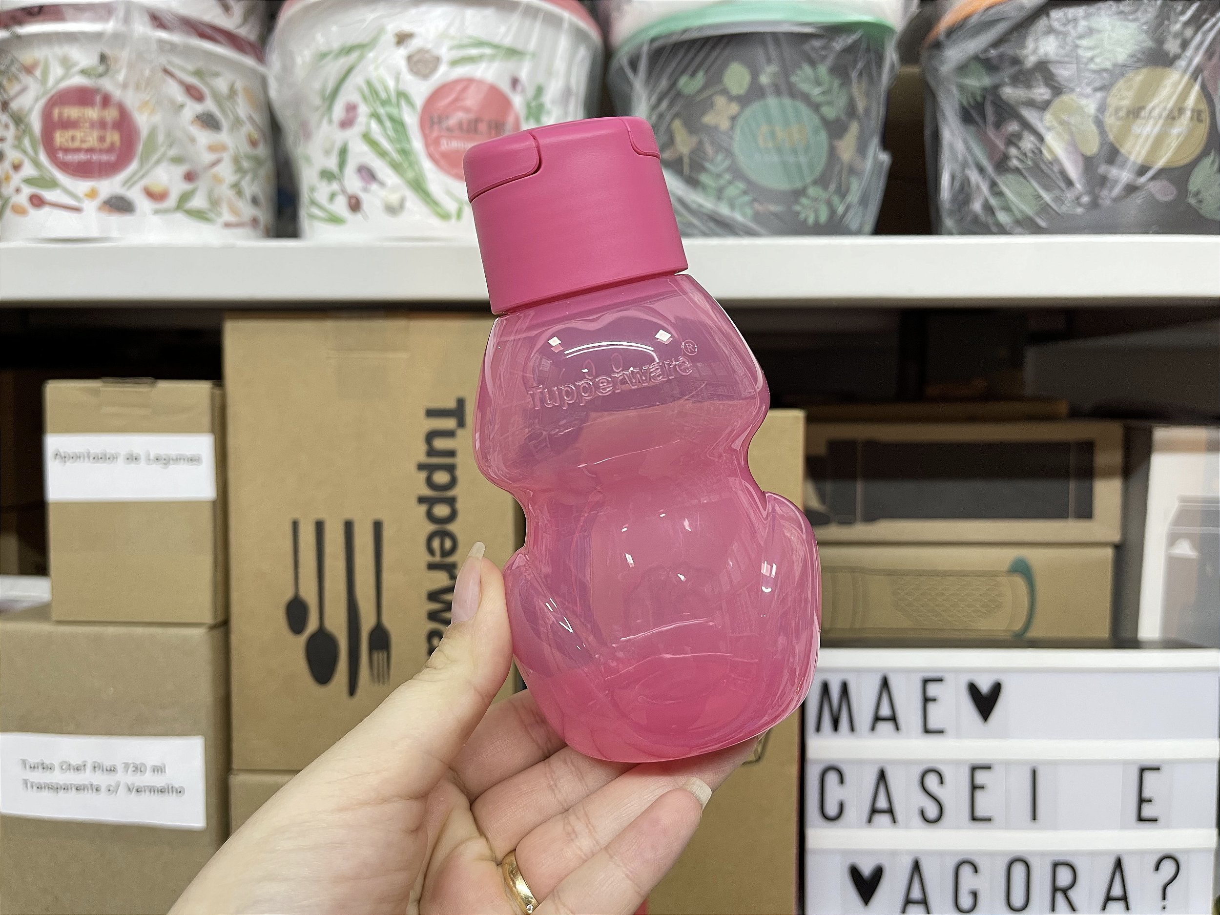 Tupperware Eco Tupper Kids 350 ml Sapo Rosa - Importado - Mãe, Casei e ...