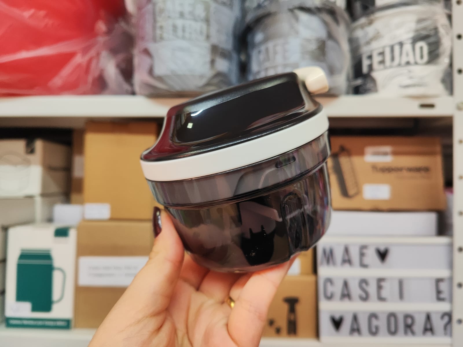 Tupperware Processador Turbo Chef Supersonic 300 ml Preto - Mãe, Casei ...