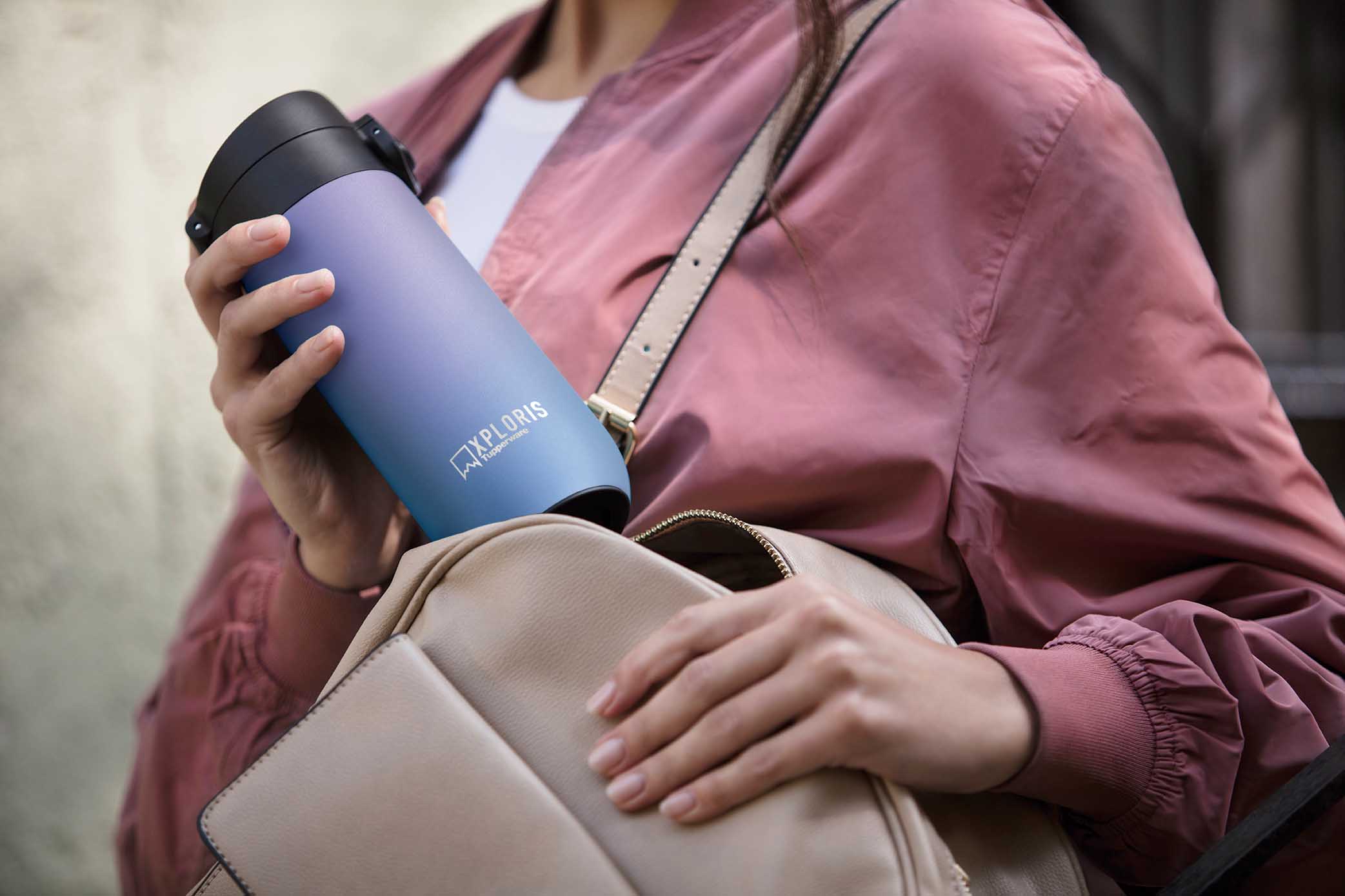 Tupperware Garrafa Térmica Xploris 450 ml Degrade - Mãe, Casei e Agora ...