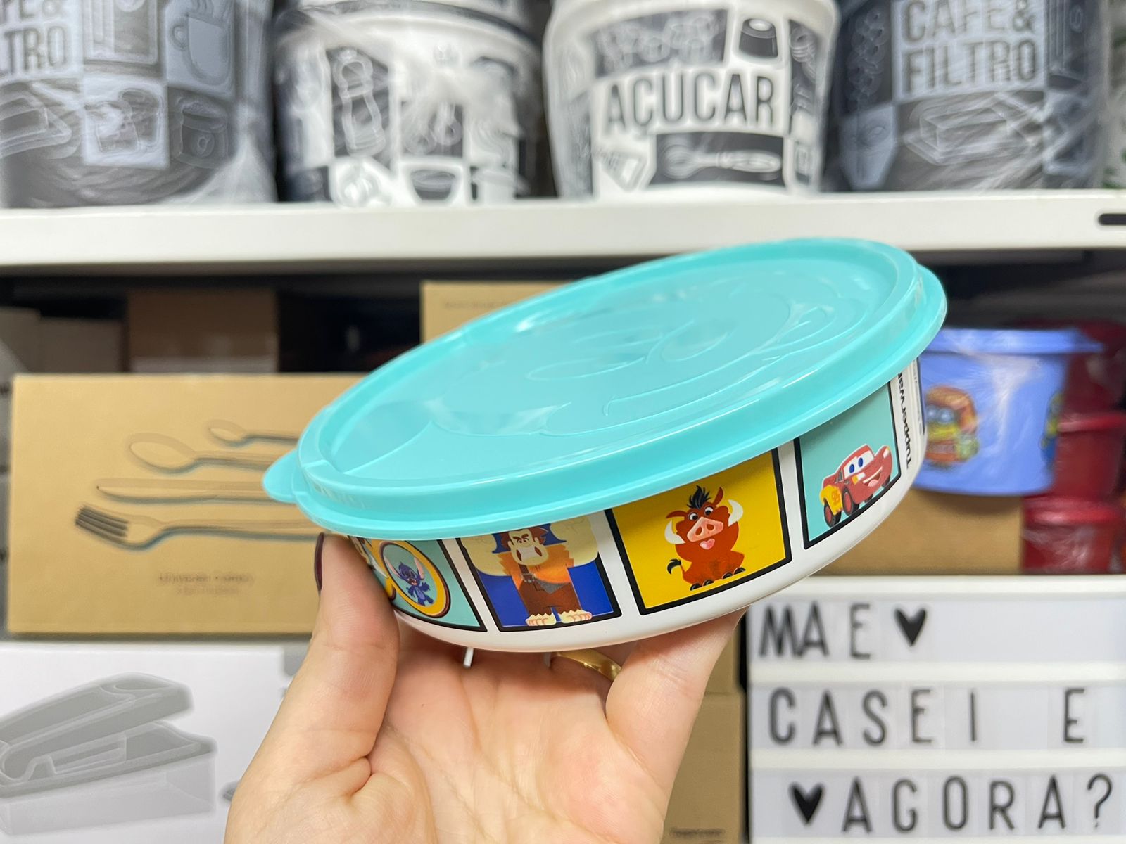 Tupperware Tupper Pratinho 500ml Disney 100 anos Mickey - Mãe, Casei e ...