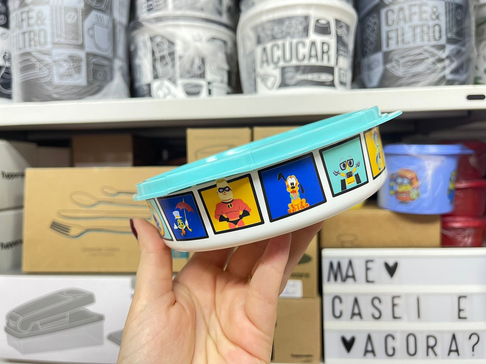 Tupperware Tupper Pratinho 500ml Disney 100 anos Mickey - Mãe, Casei e ...