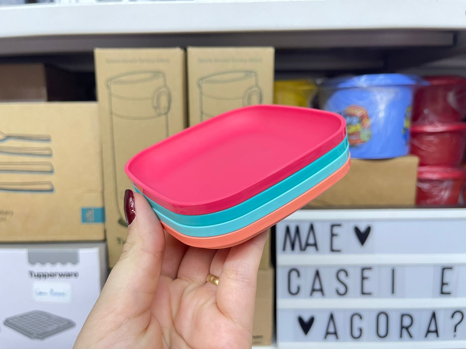 Tupperware Kit 9 Peças Infantil - Miniaturas Tupperware - Mãe, Casei e ...