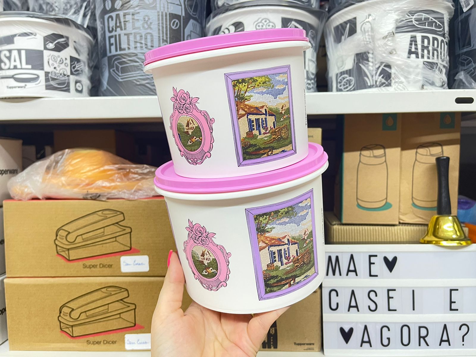 Tupperware Kit 2 Peças Tupper Caixa Tela - Mãe, Casei e Agora?-Tupperware!