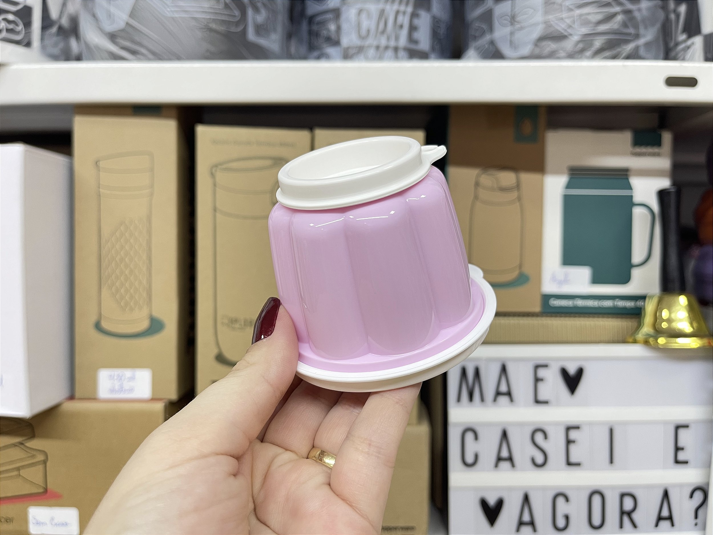 Tupperware Mini Mágica 125ml Peônia - Mãe, Casei e Agora?-Tupperware!
