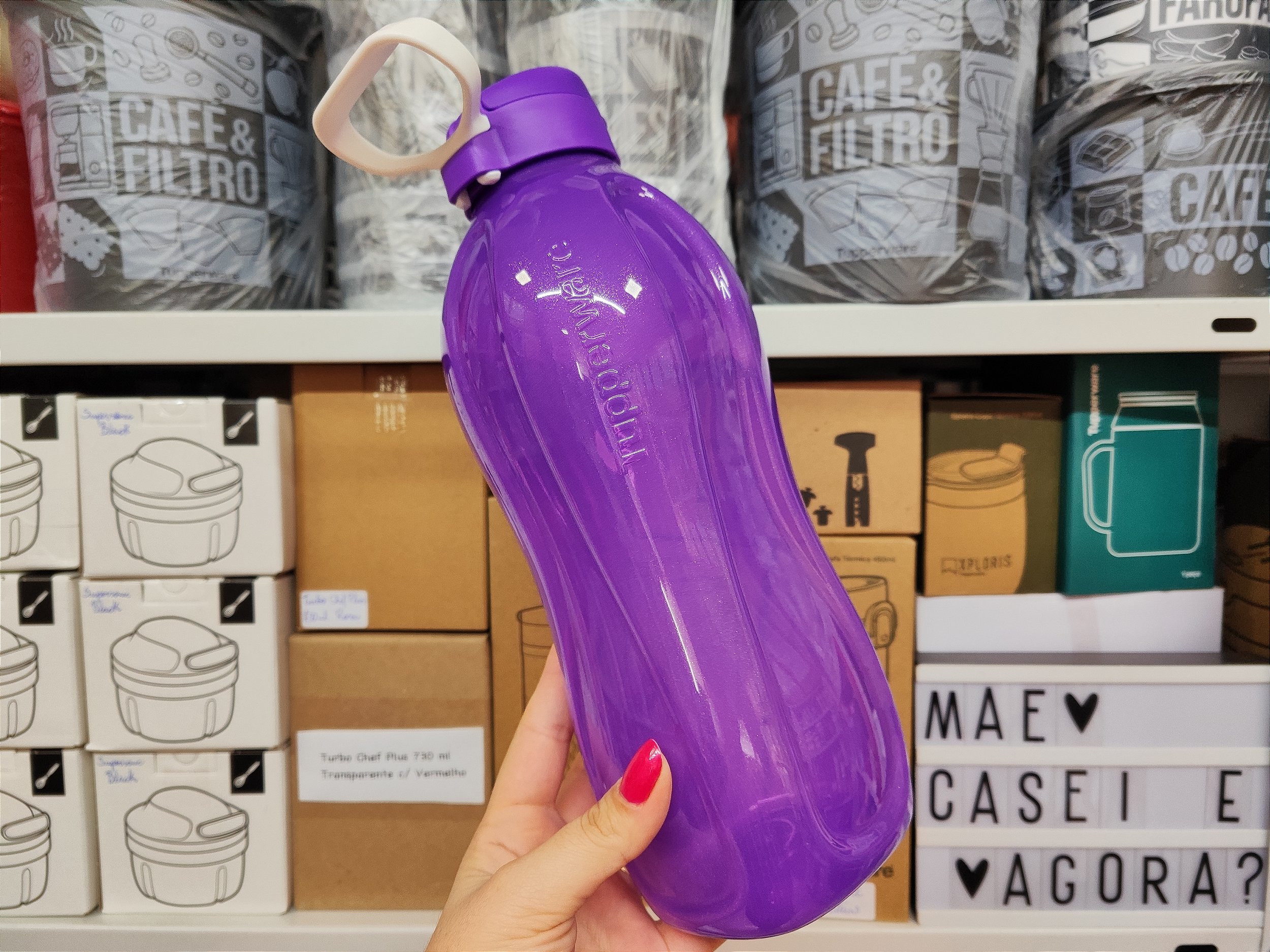 Tupperware Eco Tupper Plus 2 Litros Uva com Glitter - Mãe, Casei e ...