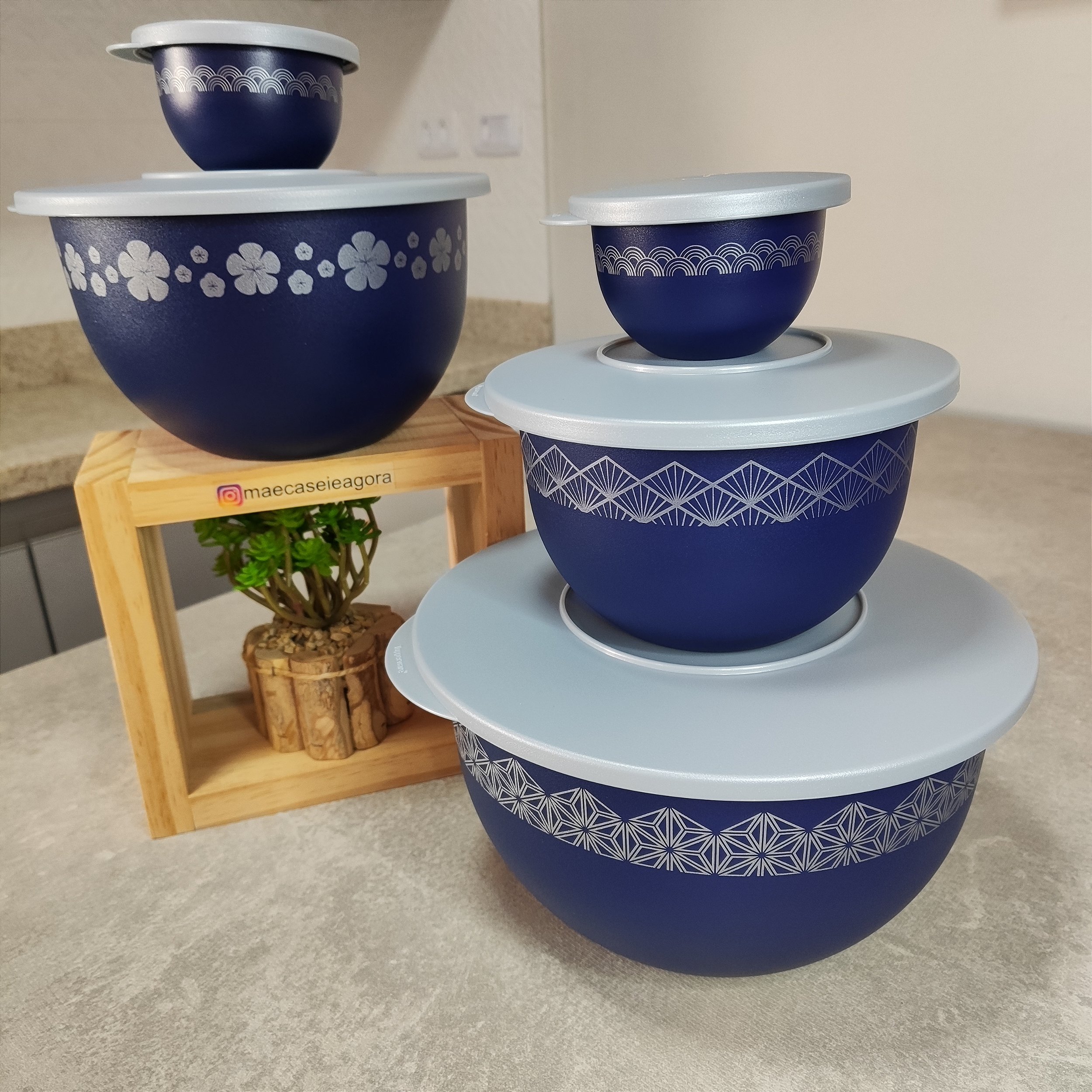 Tupperware Kit 5 Peças Murano Oriente - Mãe, Casei e Agora?-Tupperware!