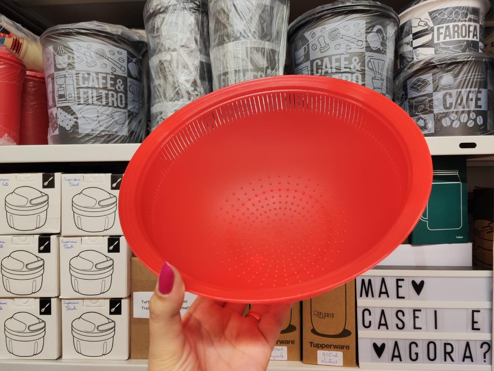 Tupperware Lava Arroz Vermelho - Mãe, Casei e Agora?-Tupperware!