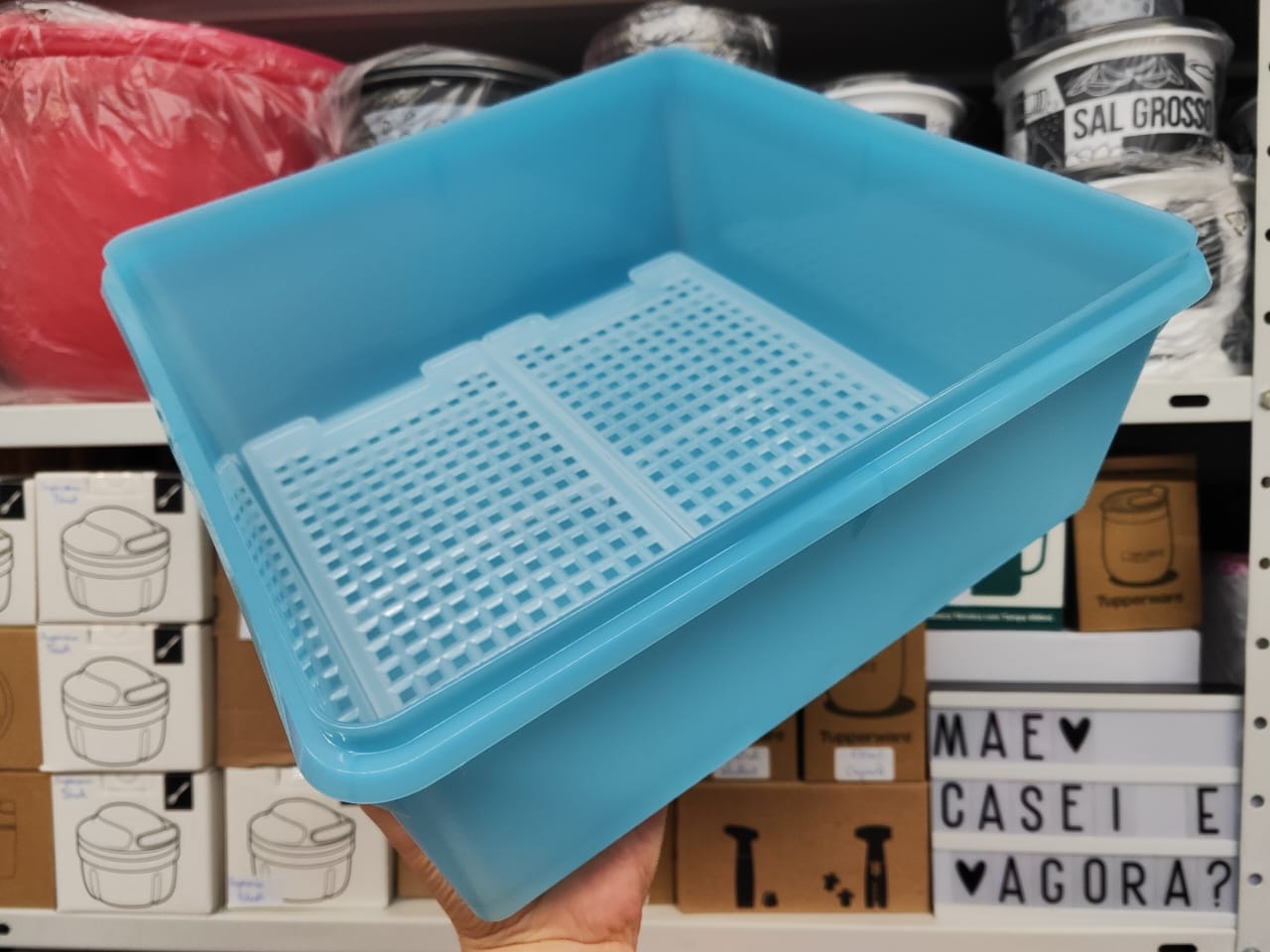 Tupperware Super Caixa 10 Litros Pacífico - Mãe, Casei e Agora?-Tupperware!