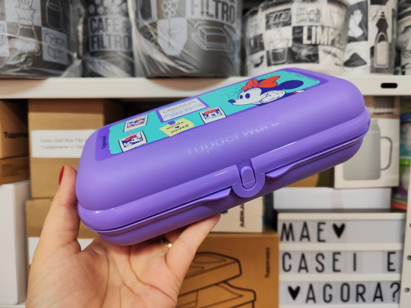 Tupperware Tupper Snack Grande Minnie Auto Cuidado - Mãe, Casei e Agora ...