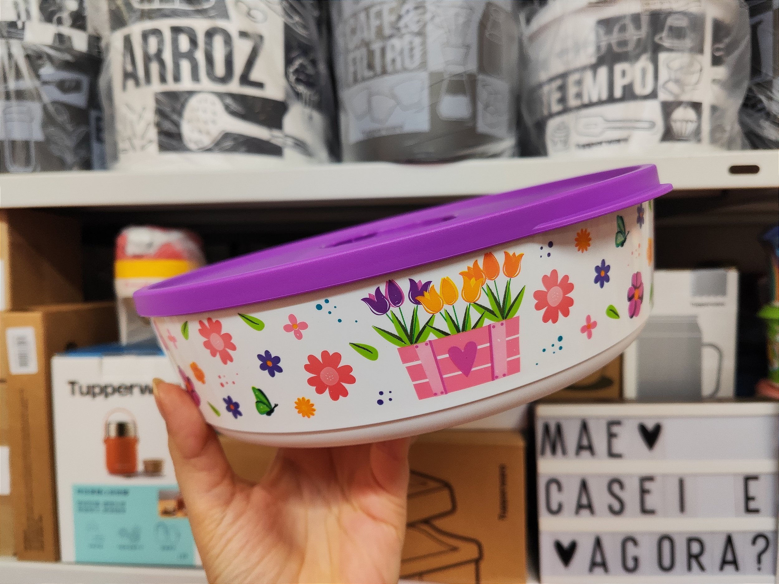 Tupperware Tigela Ilúmina 2,5 Litros Caminho das Flores - Mãe, Casei e ...