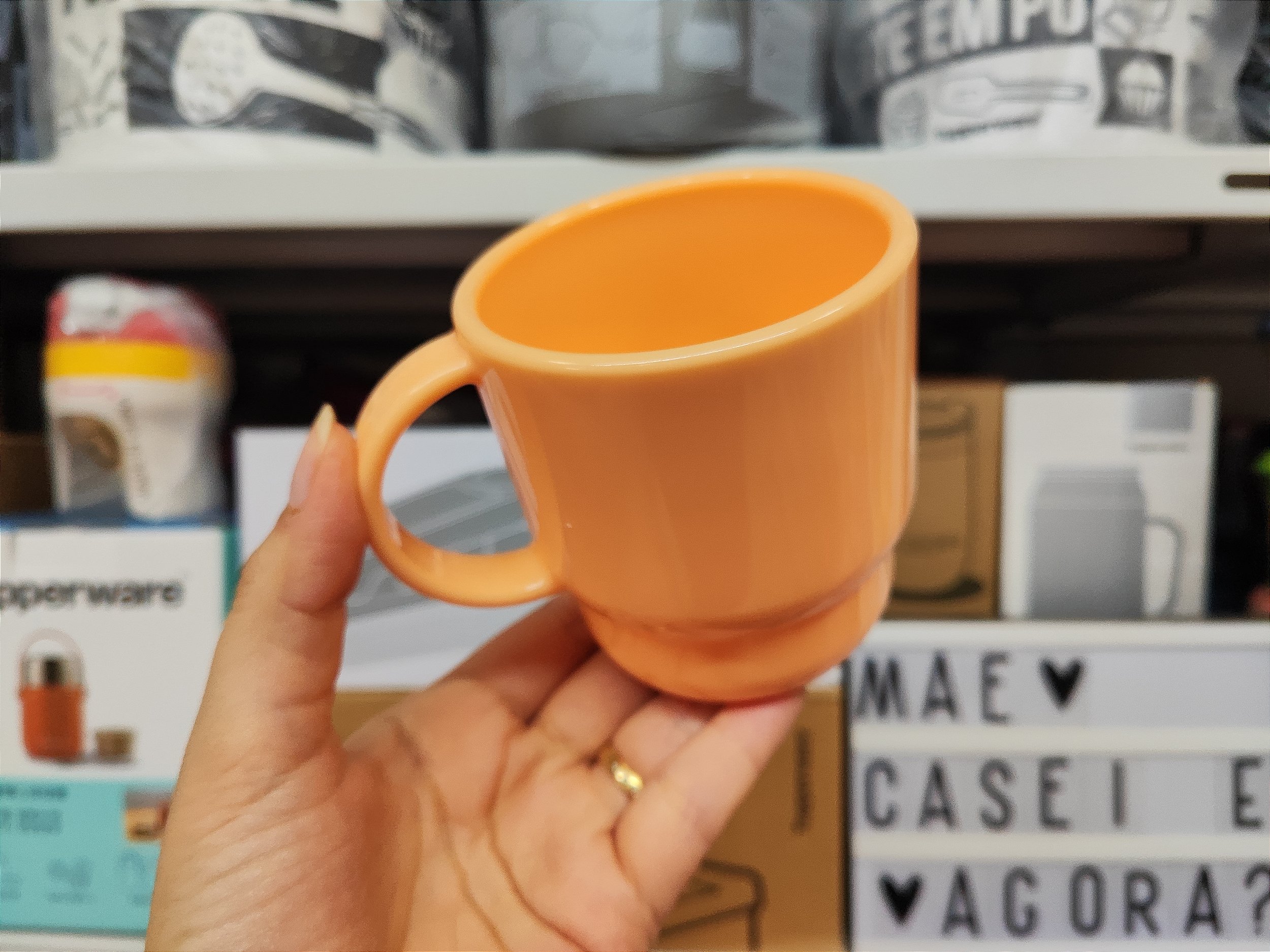 Tupperware Caneca 265 ml Creme - Mãe, Casei e Agora?-Tupperware!