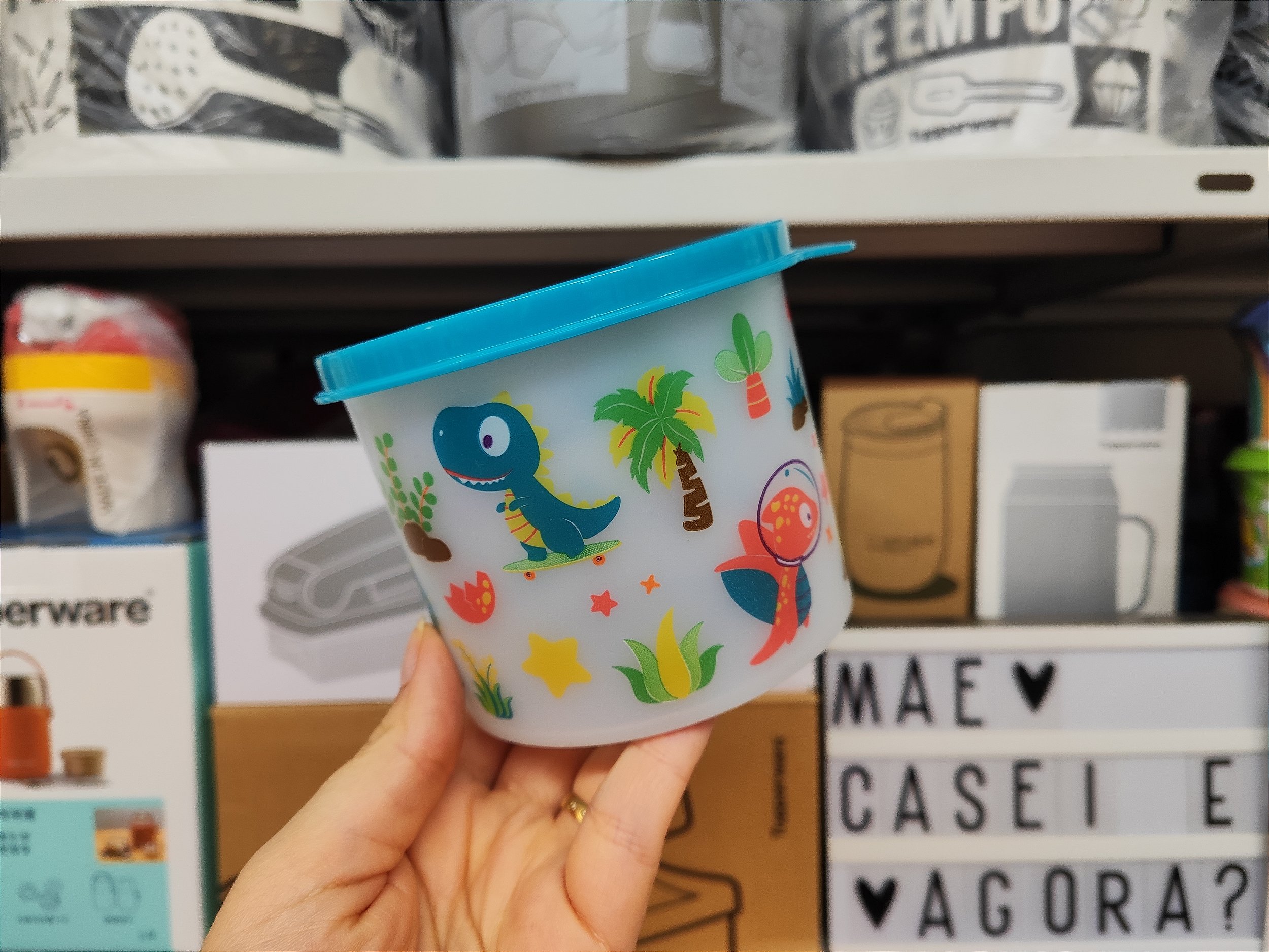 Tupperware Tupper Redondinha 500 ml Dino - Mãe, Casei e Agora?-Tupperware!