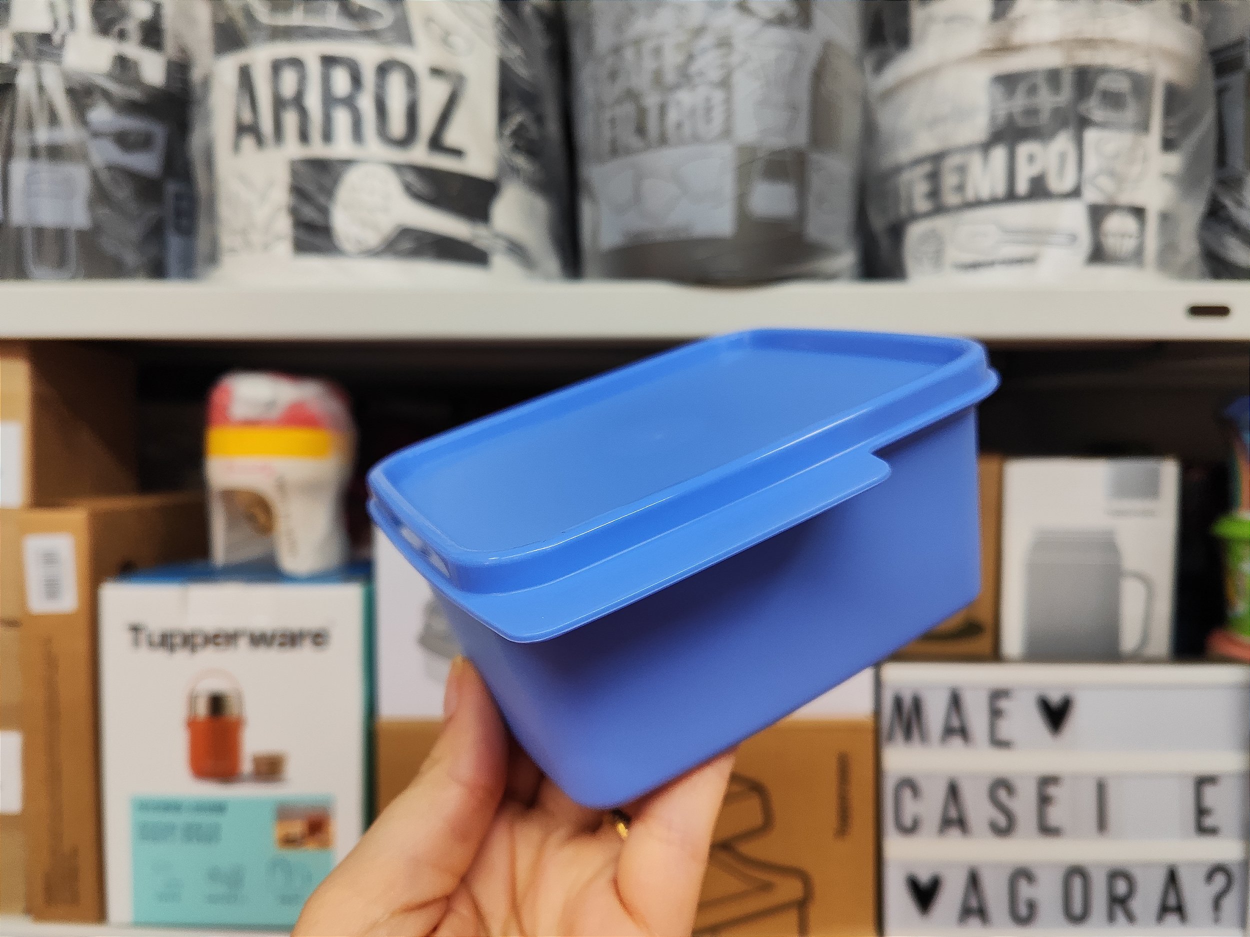 Tupperware Basic Line 500 ml Azul Clássico - Mãe, Casei e Agora ...