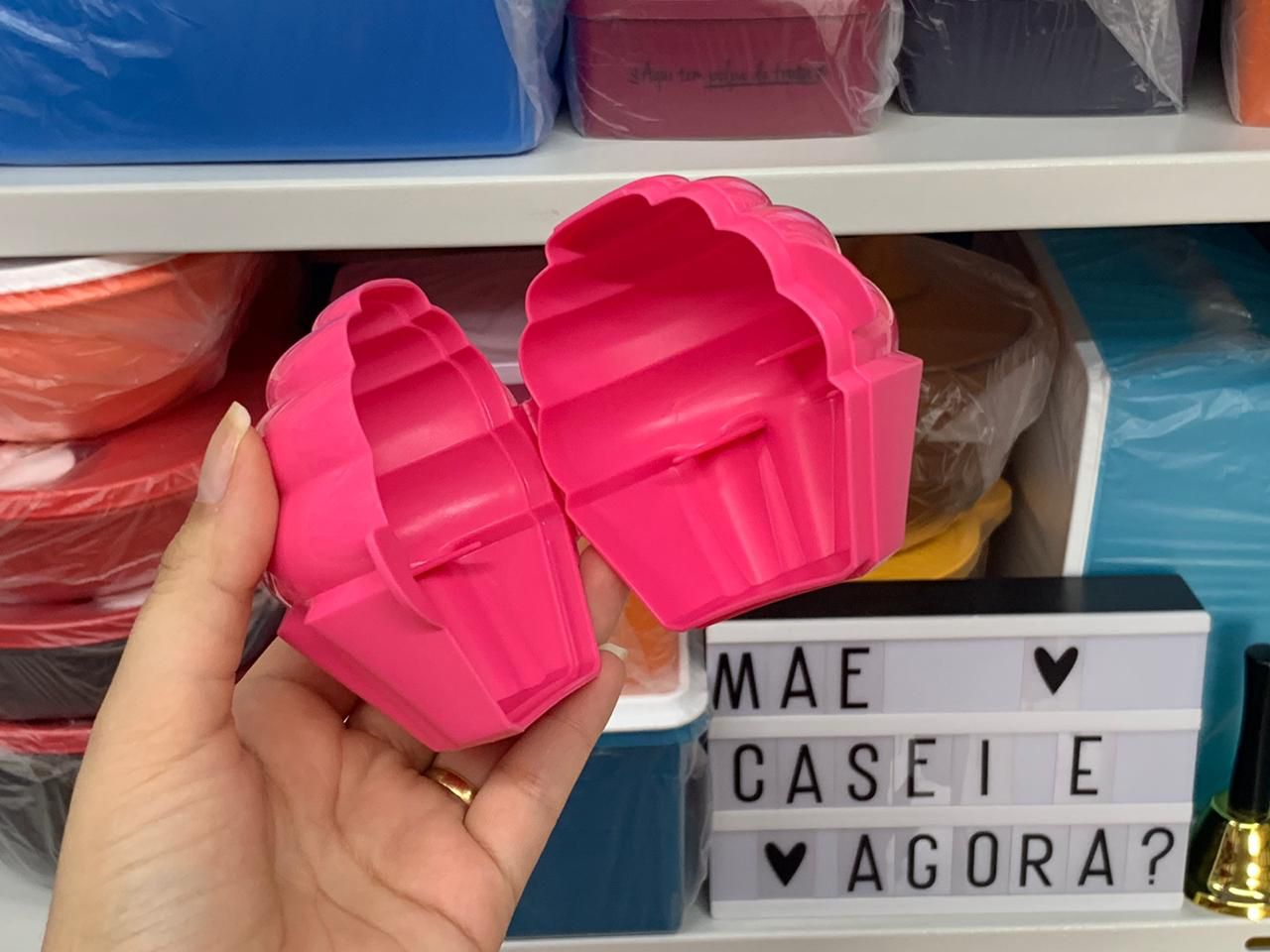 Tupperware Tupper Cupcake Rosa - Mãe, Casei e Agora?-Tupperware!