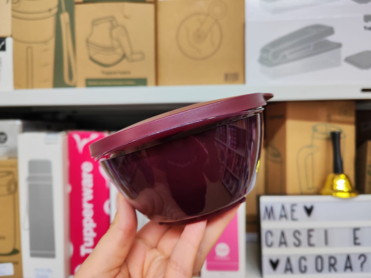 Tupperware Pote Style 425 ml Marrom - Mãe, Casei e Agora?-Tupperware!