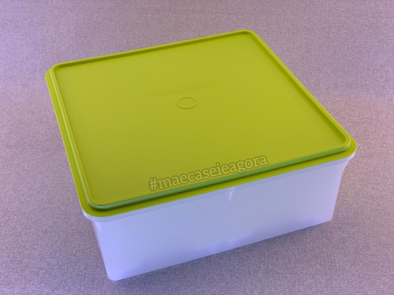 Tupperware Super Caixa 10 Litros Tampa Verde com a Base Translucida ...