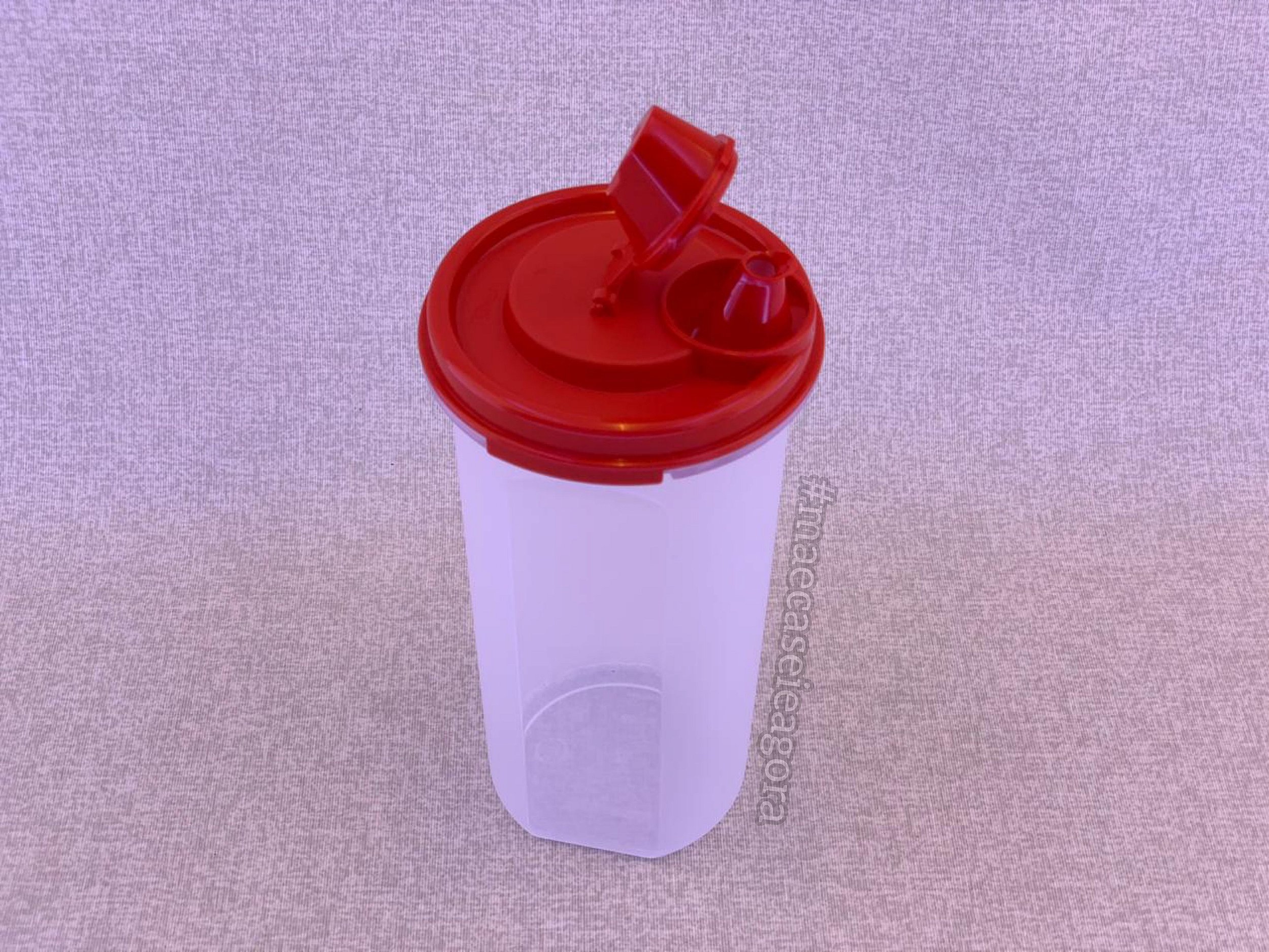 Tupperware Modular Liquido 650 ml Transparente com tampa Vermelha - Mãe ...