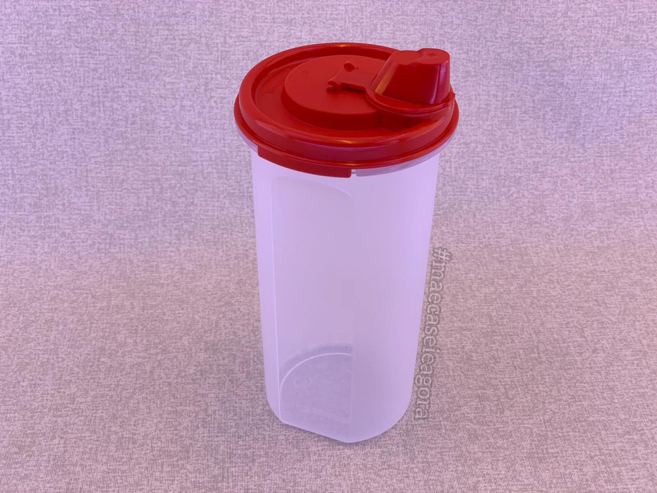 Tupperware Modular Liquido 650 ml Transparente com tampa Vermelha - Mãe ...