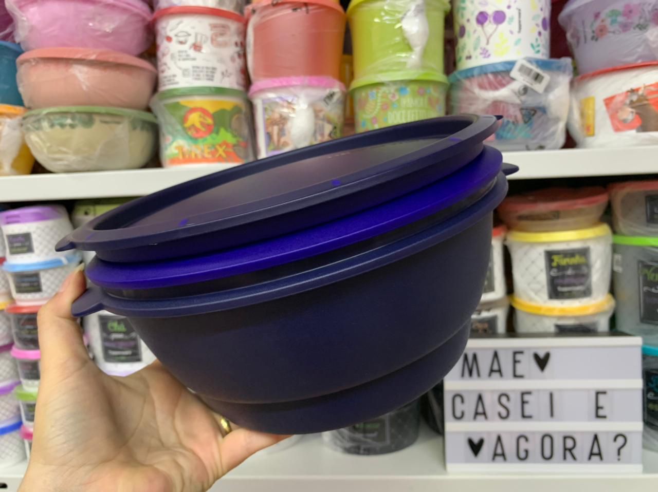 Tupperware Micro Urban 3Litros Azul Marinho - Mãe, Casei e Agora ...