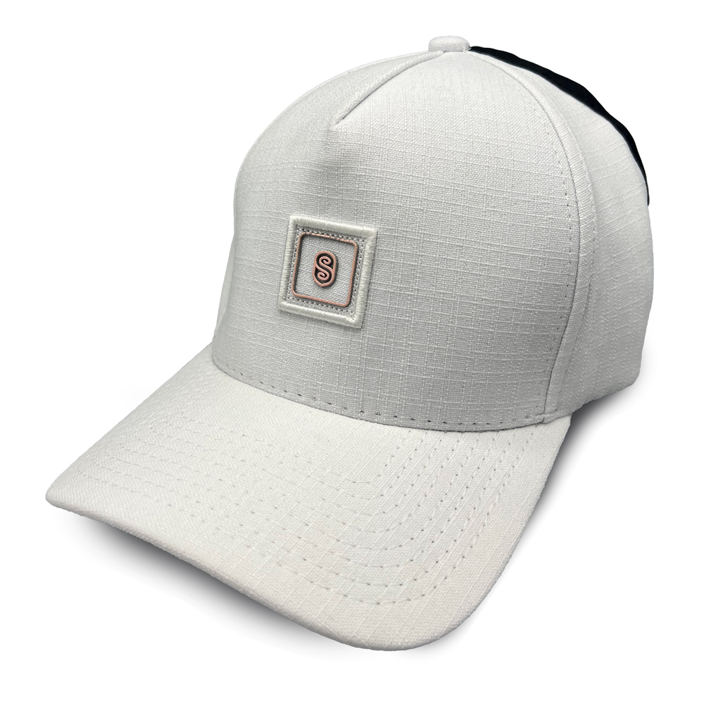 Boné Aberto com Revestimento Interno de Cetim Urban Linho Branco ...