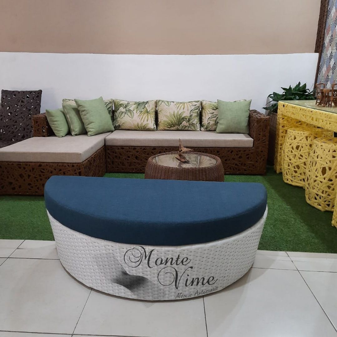 Chaise meia lua 1.30 diâmetro - MONTE VIME MÓVEIS EM ALUMÍNIO TRANÇADO ...