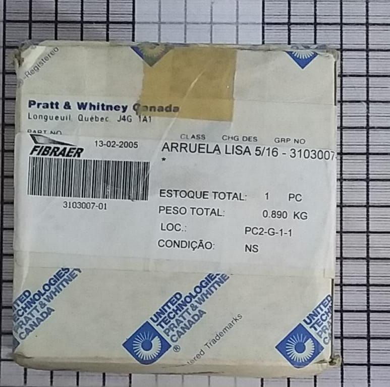 ARRUELA LISA 5-16 - 3103007-01 - Fibraer
