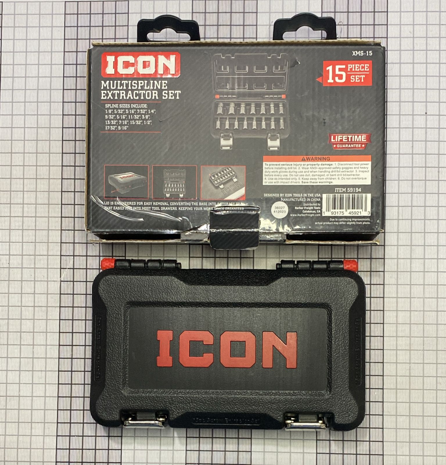 ICON MULTI-SPLINE EXTRACTOR SET, 15-PIECE - Fibraer