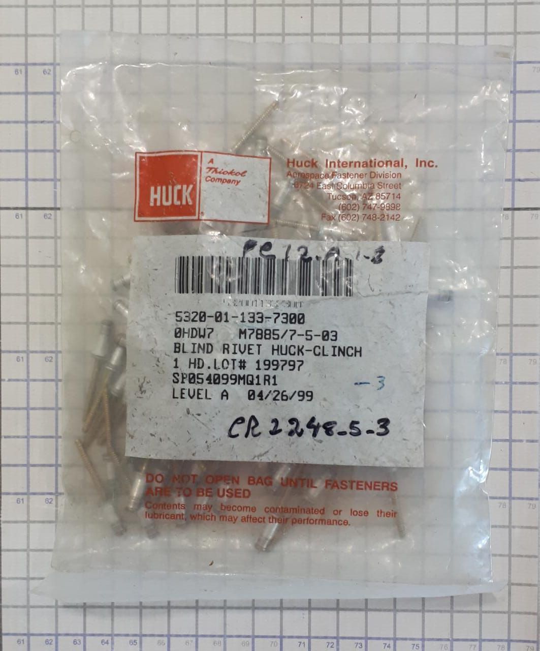 REBITE CHERRY - CR2248-5-03 - Fibraer