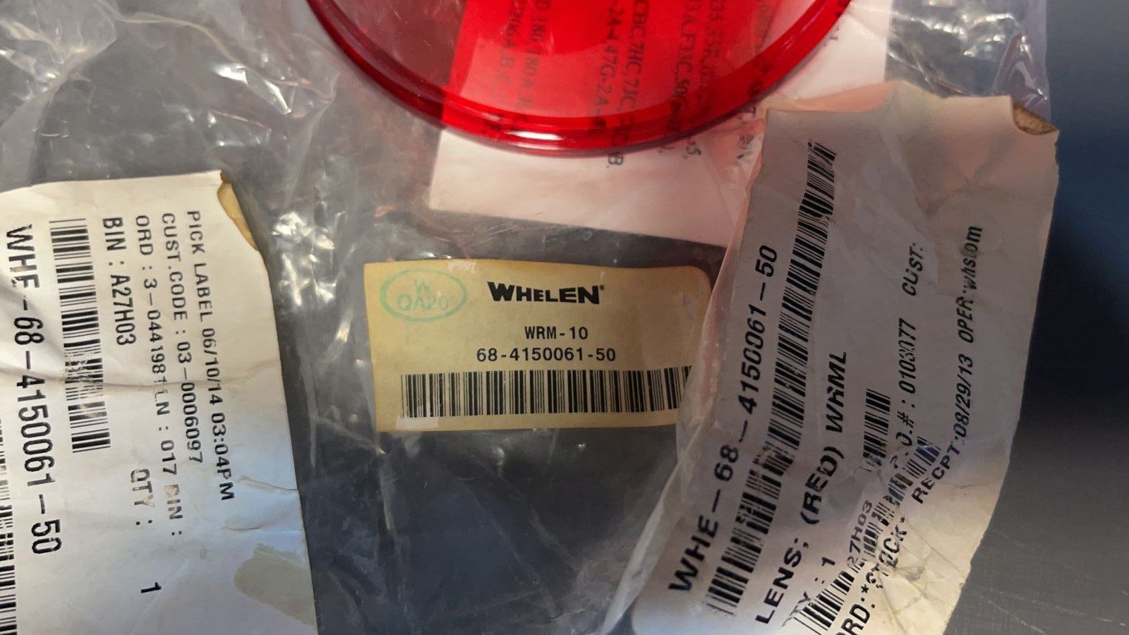 LENTE ROTATE VERMELHA PIPER GRANDE - WRM-10 (68-4150061-50) - Fibraer