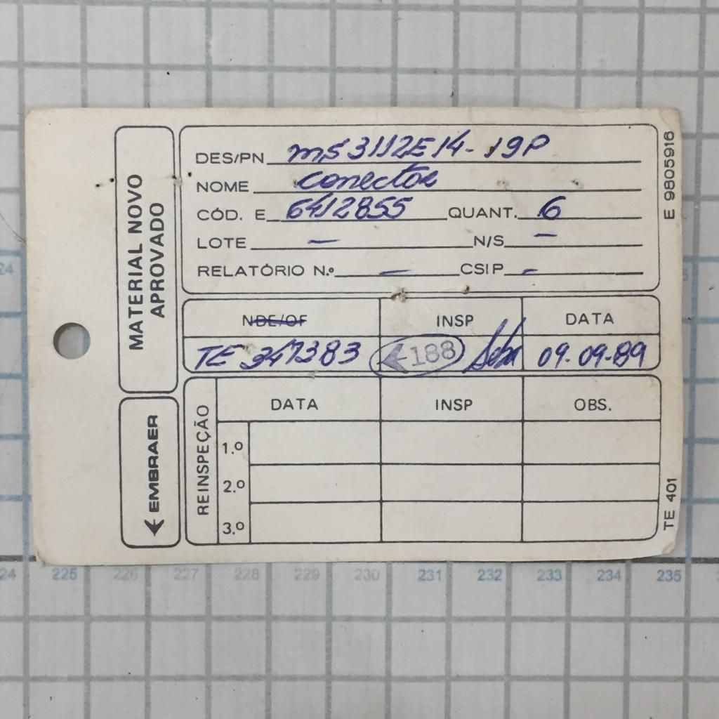 CONECTOR - MS3112E14-19P - Fibraer