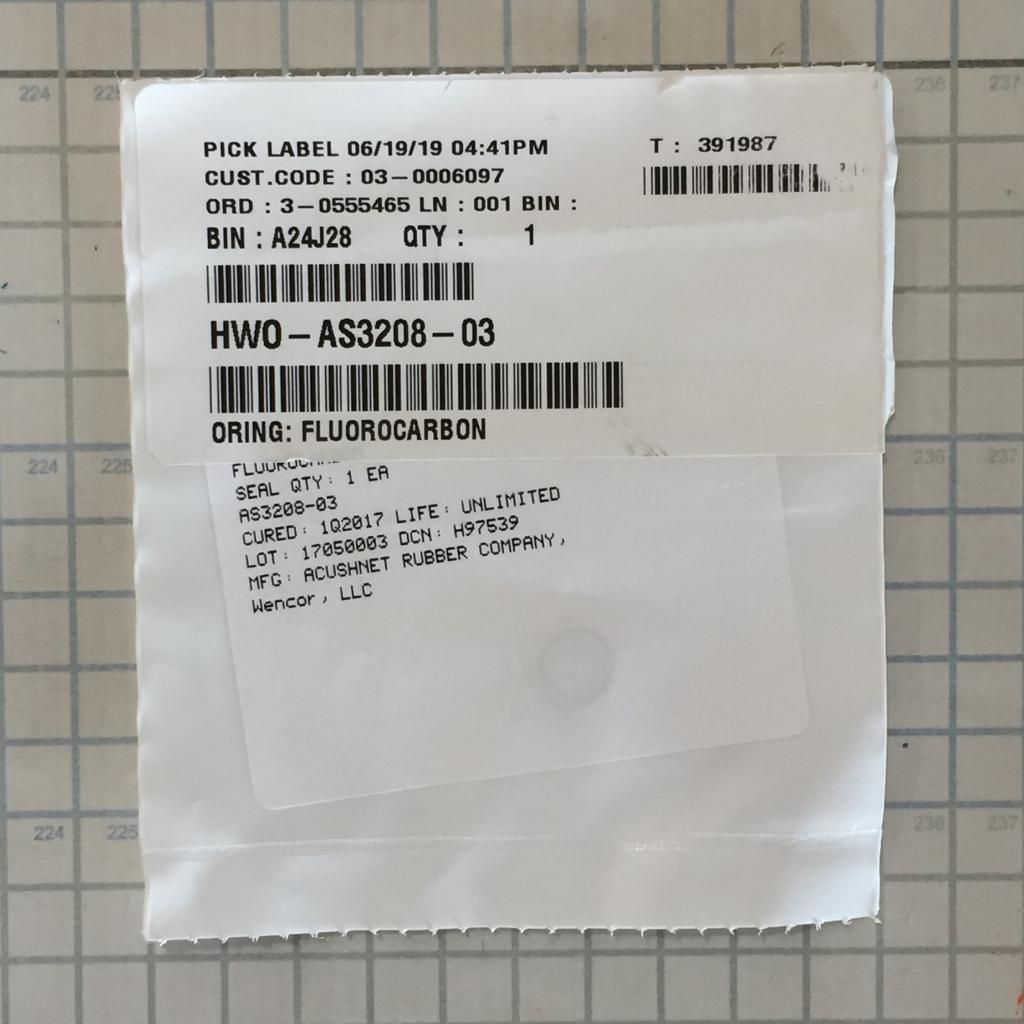 ANEL VEDAÇÃO - AS3208-03 - Fibraer