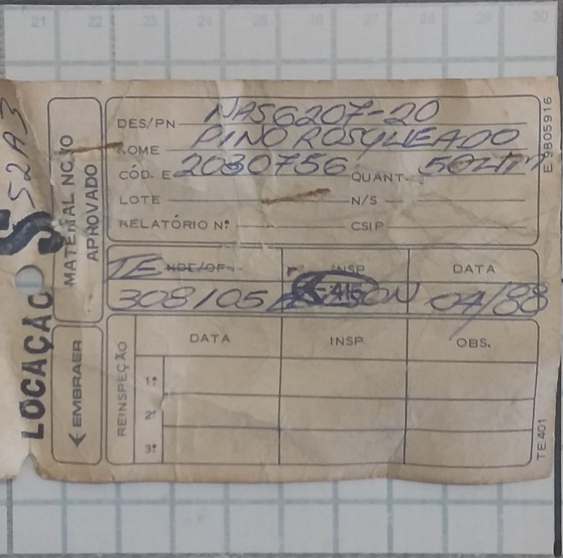 PARAFUSO - NAS6207-20 - Fibraer
