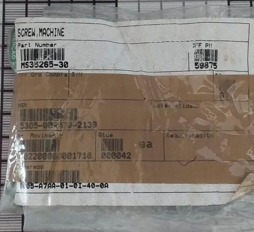 PARAFUSO - MS35265-30 - Fibraer