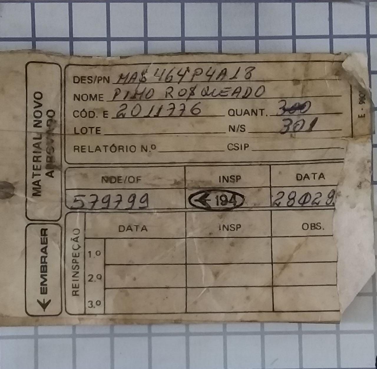 PARAFUSO - NAS464P4A18 - Fibraer