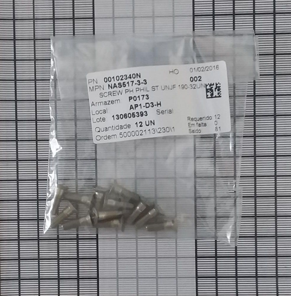 PARAFUSO - NAS517-3-3 - Fibraer