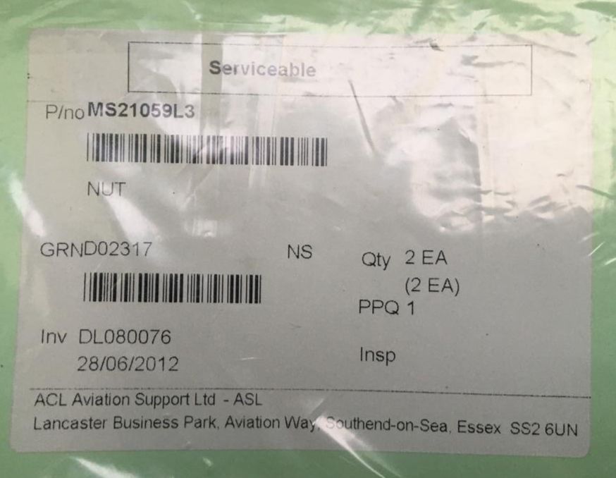 PORCA FLUTUANTE 3/16" - MS21059L3 - Fibraer