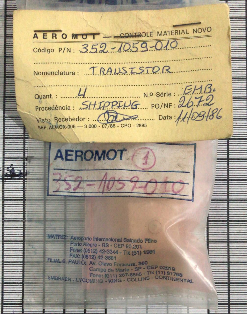 TRANSISTOR - 352-1059-010 - Fibraer